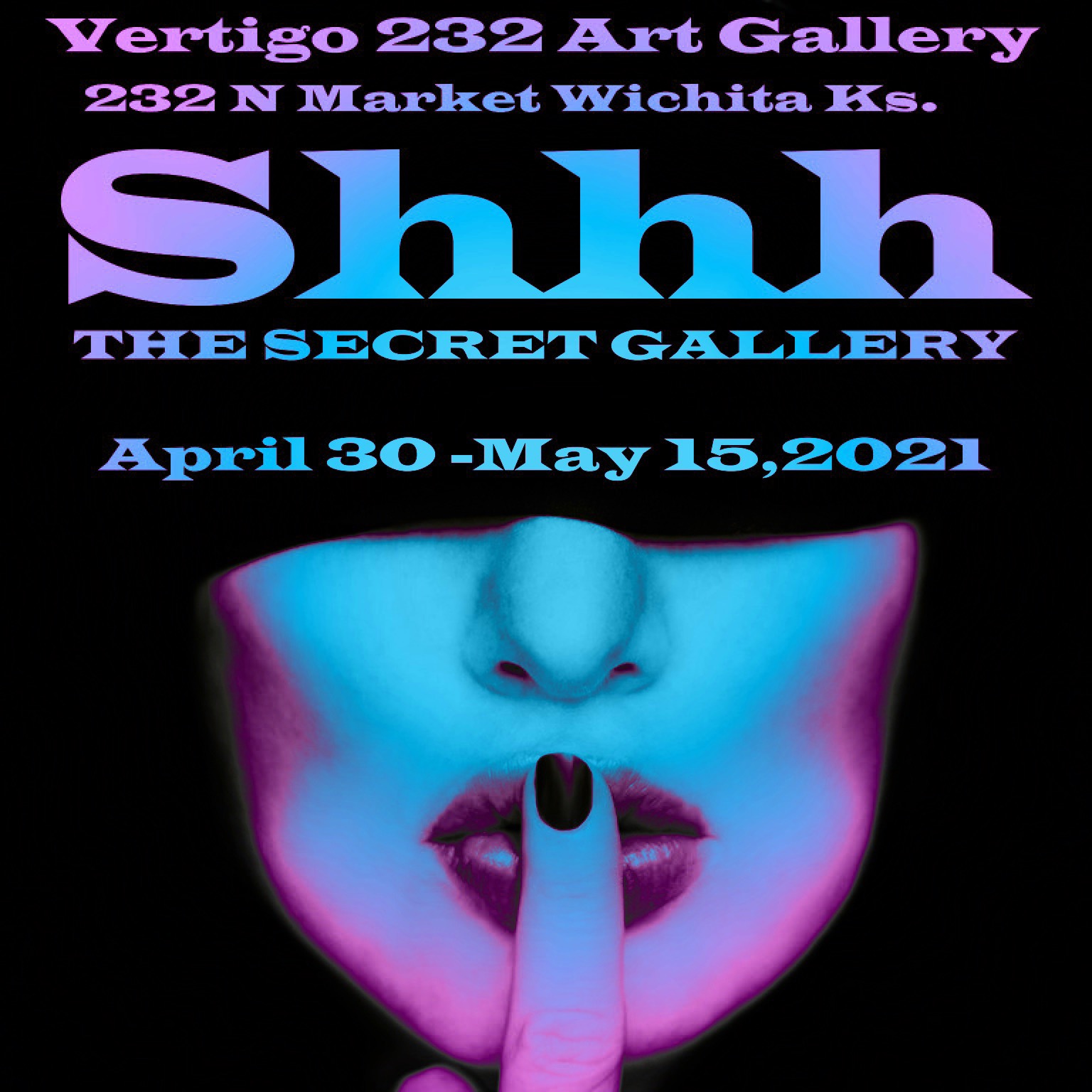 VERTIGO 232 ART GALLERY: Shh -The Secret Gallery April Final Friday 6-9pm