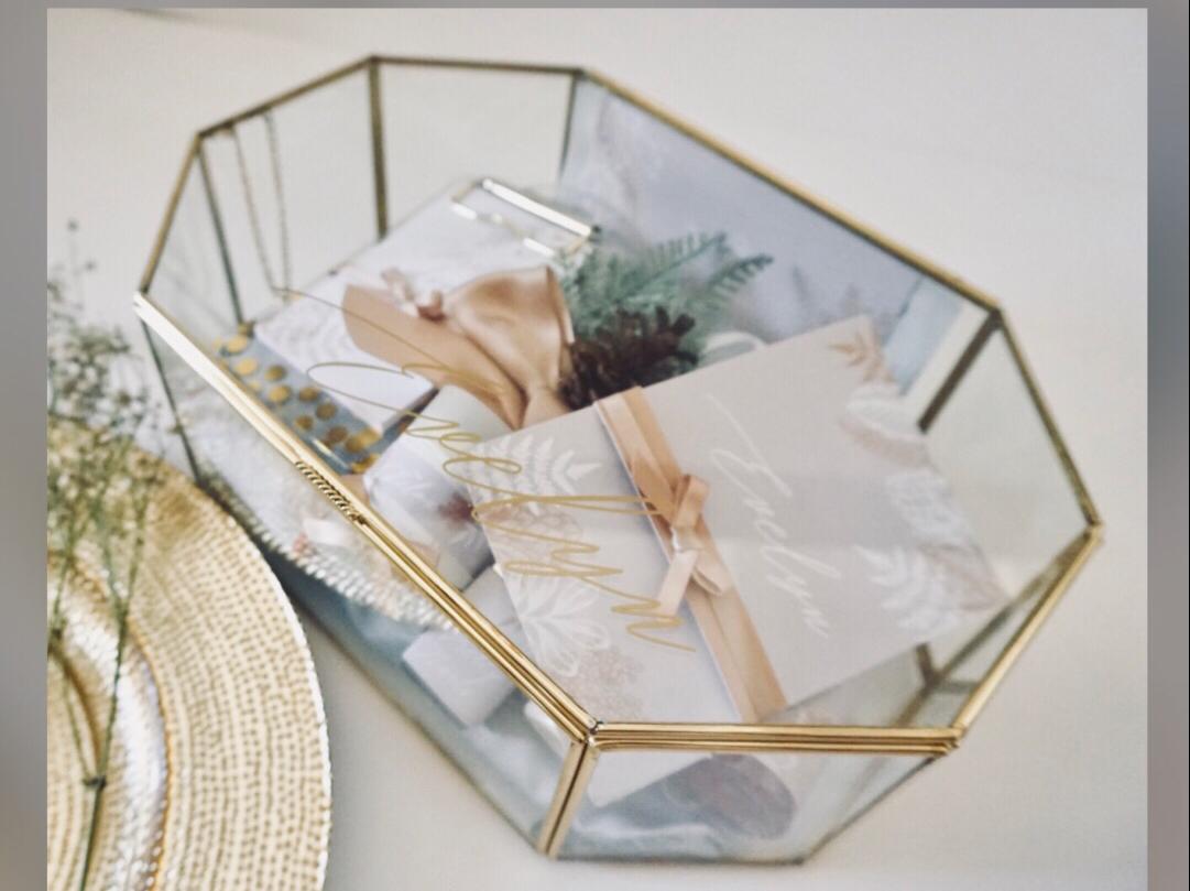 Handicraft Kaca Lukis: Glassbox Hampers (Terrarium box)