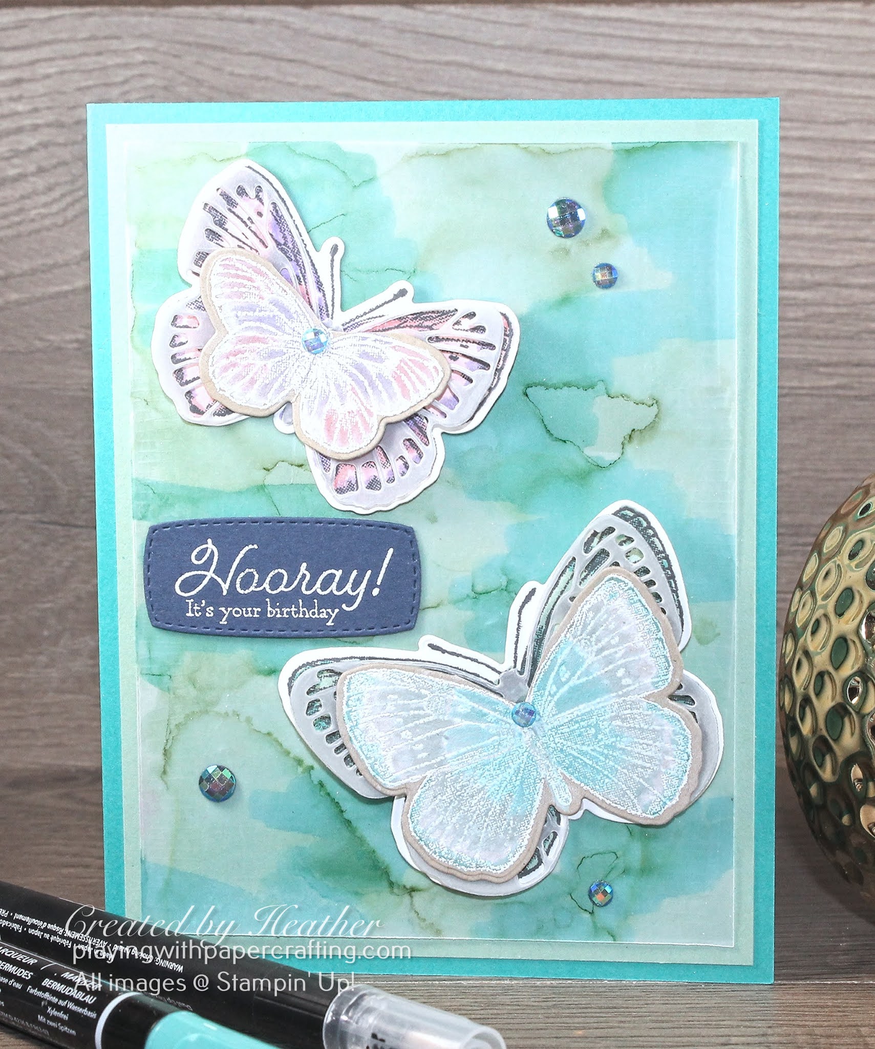 Playing with Papercrafting: Butterfly Brilliance with Alcohol Blend ...