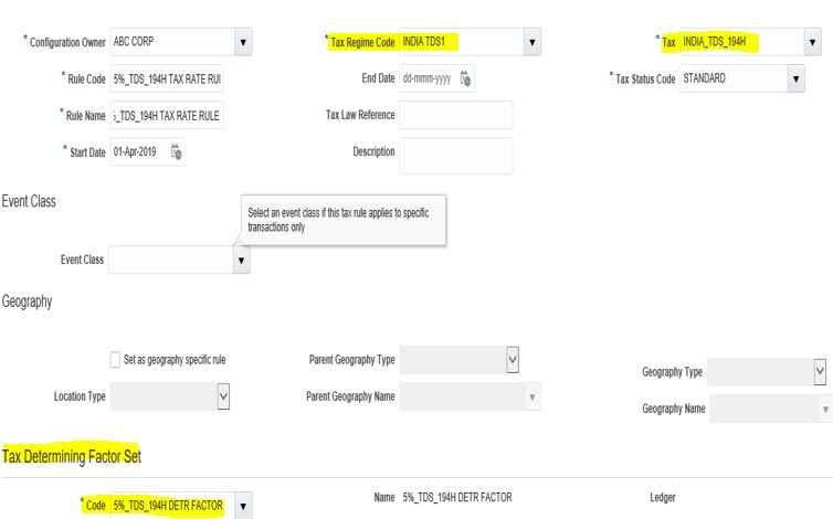 Oracle Application's Blog: Chapter 83: Oracle Fusion Tax Implementation