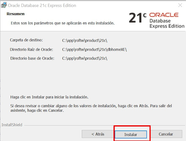 Como instalar Oracle Database 21c Express Edition para Windows 10