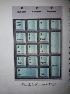 Explain the Numeric Keypad, Home Keys, Guide Keys