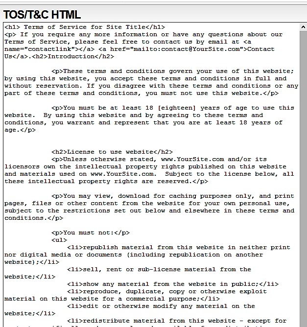 Cara Membuat Terms Of Service (TOS) di Blog - Mesin CAD