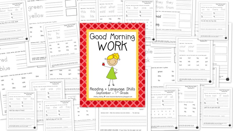 GOOD MORNING WORK + CURRENTLY + SALE - Teacher Idea Factory
