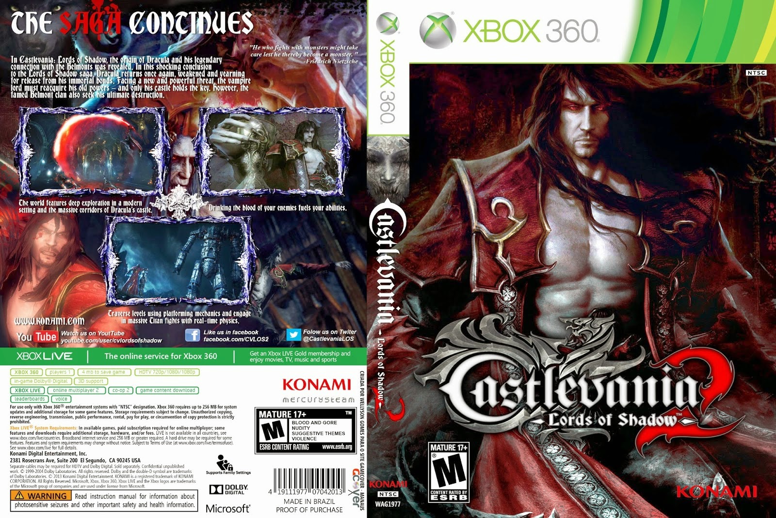 brcapas: CASTLEVANIA 2 LORD OF SHADOW ( XBOX-360 )