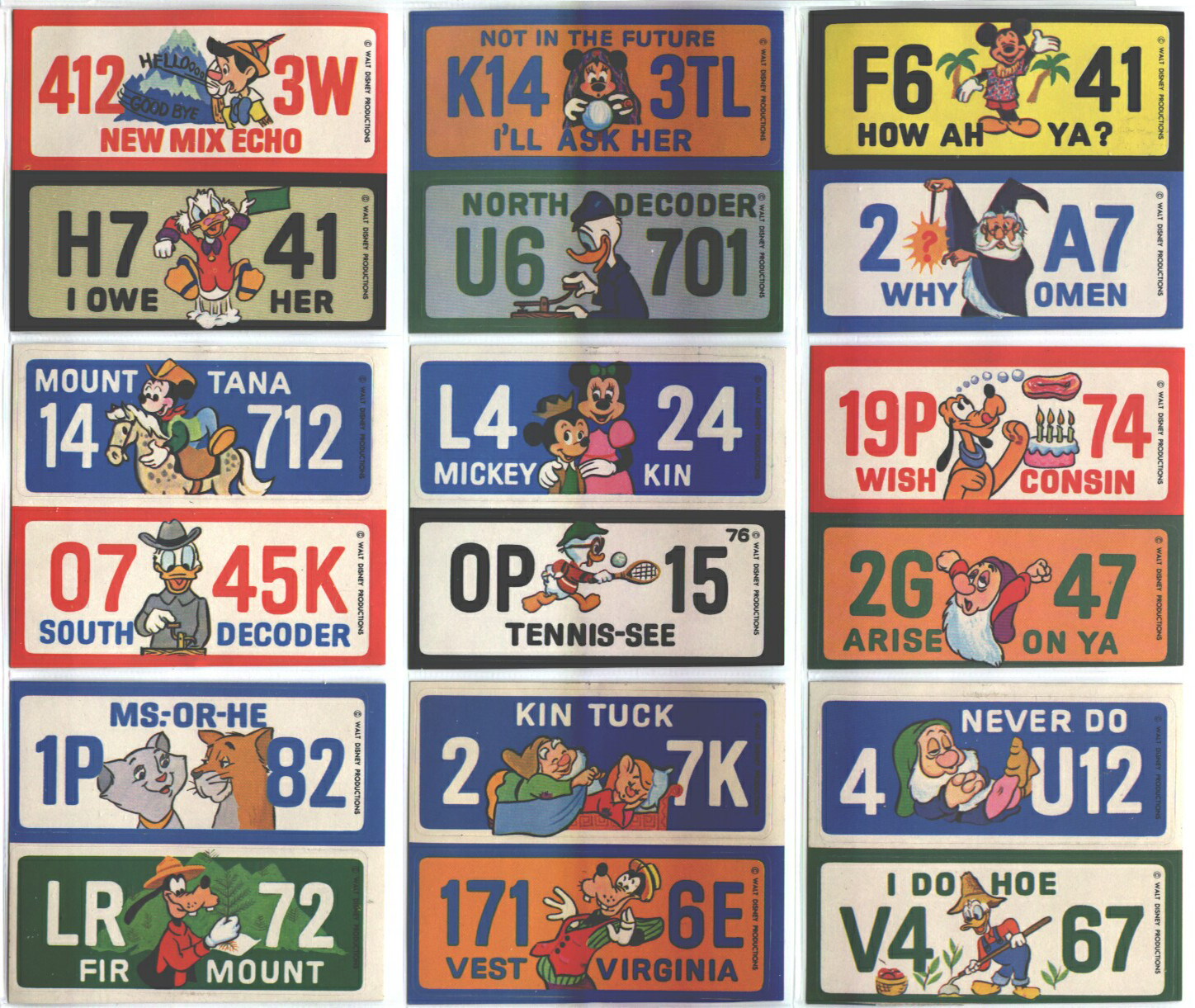 Filmic Light - Snow White Archive: Wonder Bread "Crazy License Plates"