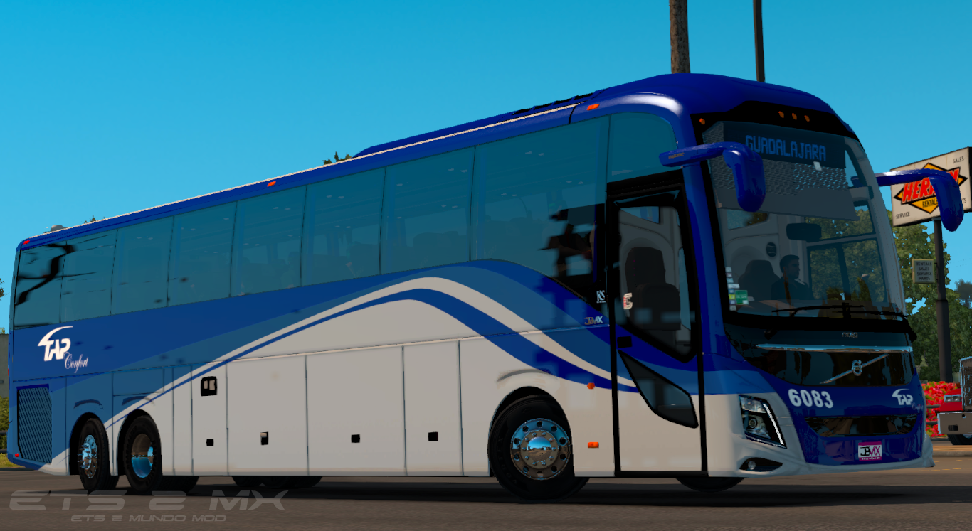 (Autobús para ETS 2 y ATS) Volvo 9800 6x2 y 4x2 (Premium) - ETS 2 Mundo Mod