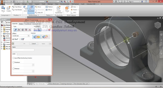 [How To Make] Pillow Block | Bearing | Shaft/Poros | Autodesk Inventor ...