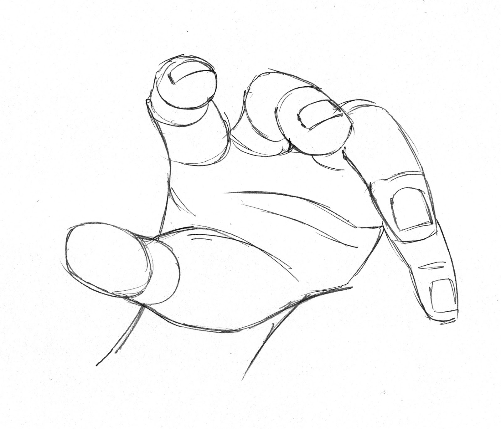 How To Draw A Hand Reaching Towards You