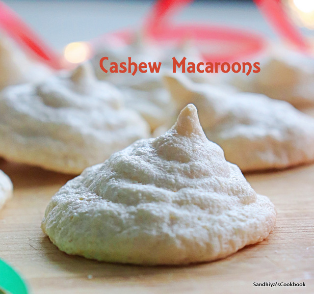 Sandhiya's Cookbook: Thoothukudi Macaroons | Cashew Macaroons