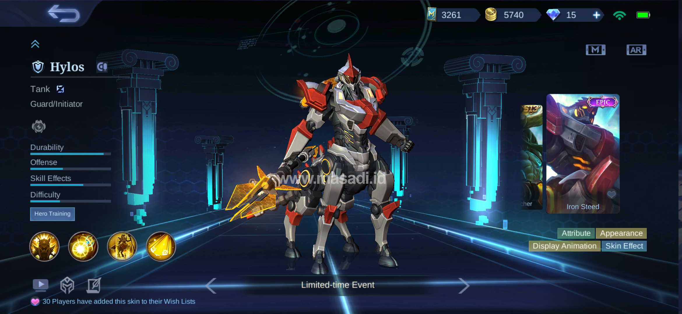 Skin Epic Pertama Hylos "Iron Steed" akan segera hadir di Mobile ...