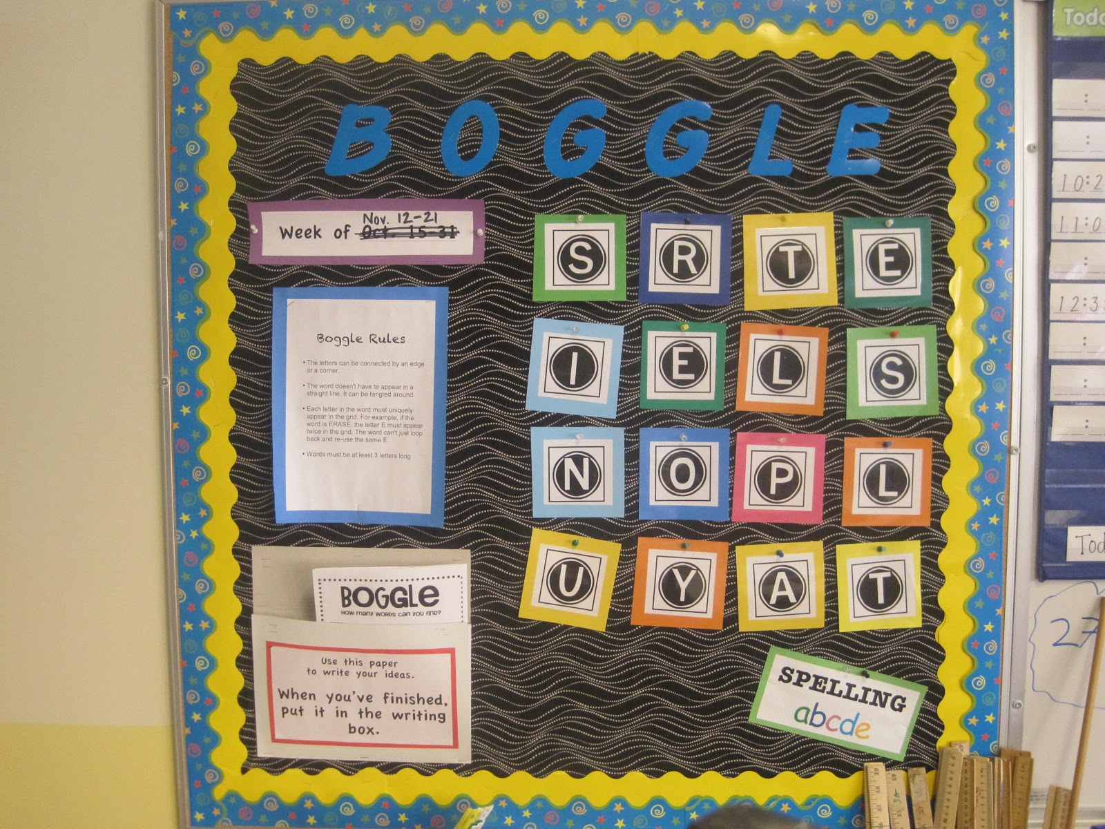 Fresh Sharpened Pencils: Boggle Bulletin Board