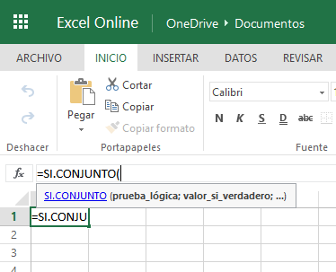 témporaExcel: La nueva función SI.CONJUNTO en Excel