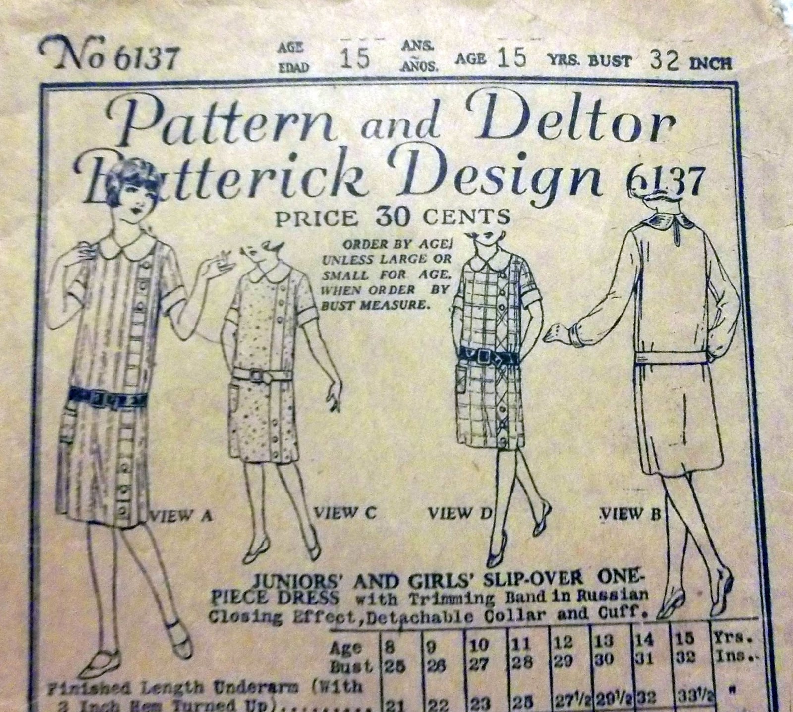 Silk, Wool, and Needles: Butterick 1920s Day Dress