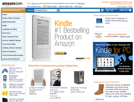The Amazing World of Amazon: Amazon's Website