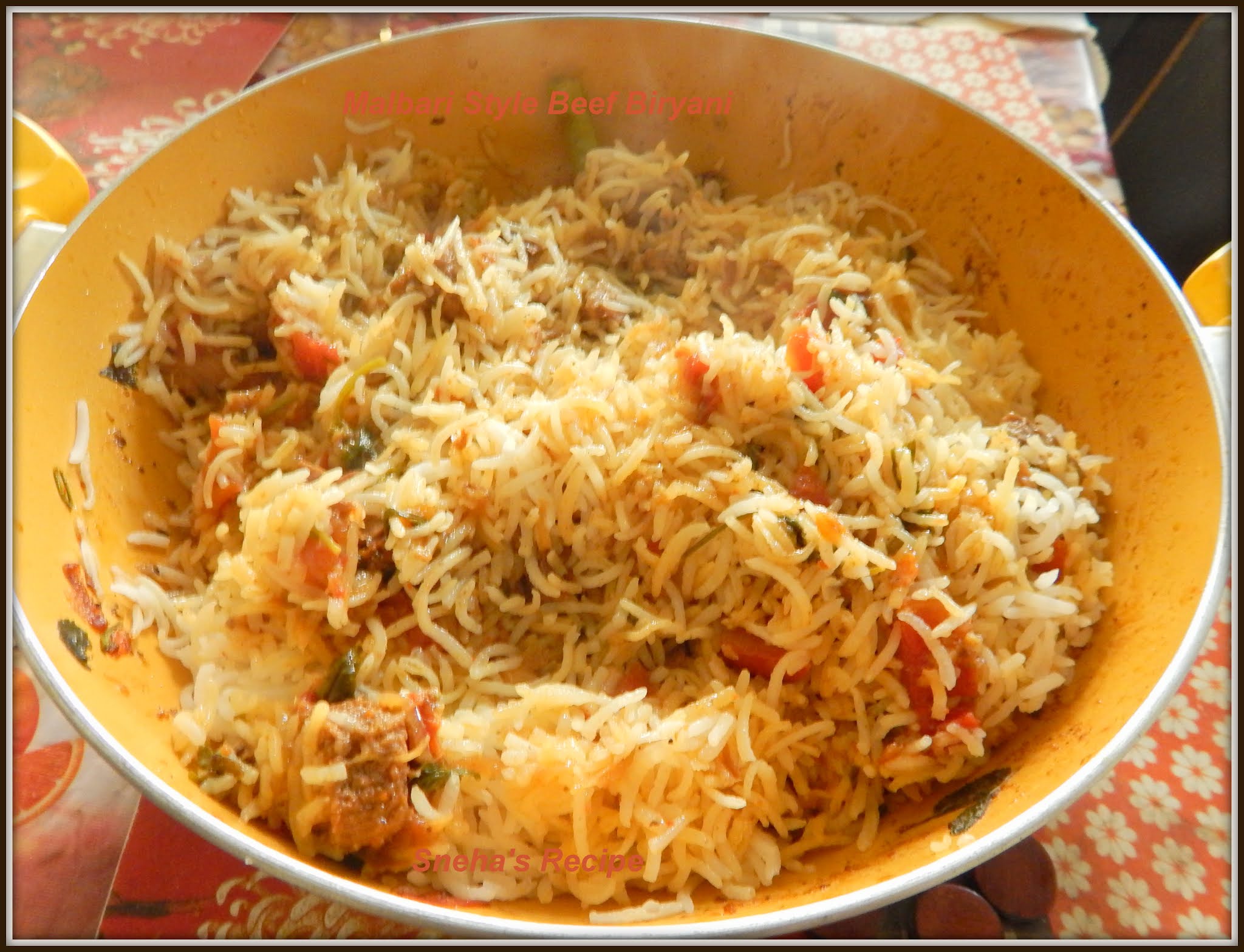 Malbari Style Beef Biryani With Cucumber Boondi Raita#SundayFunday ...