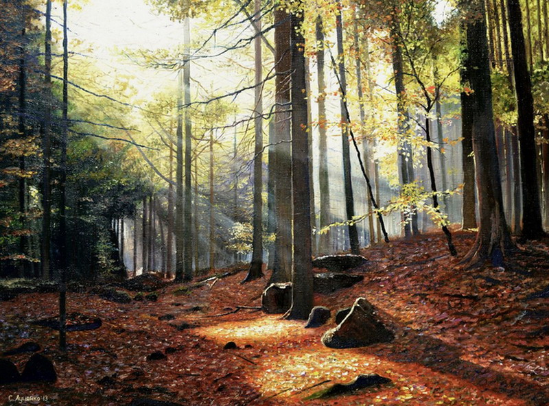 IMAGENES Y CONCEPTOS DEL ARTE MODERNO: Bosques Con Rayos Del Sol ...