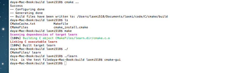 Installation Of Cmake And Using Cmake For Simple C Program For Creating