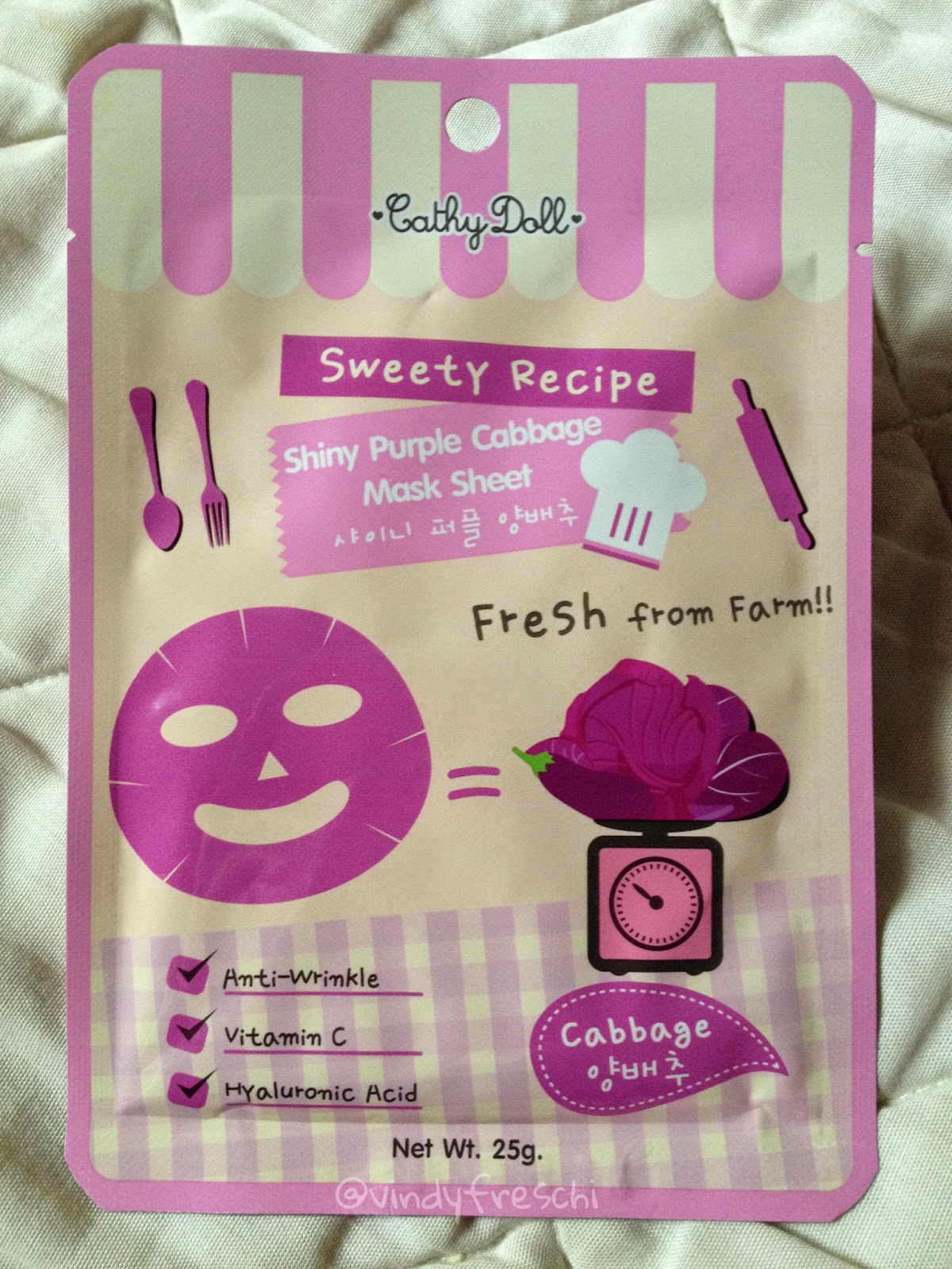 Vindy Alyssa: [Review] Cathy Doll Sweety Recipe Mask Sheet