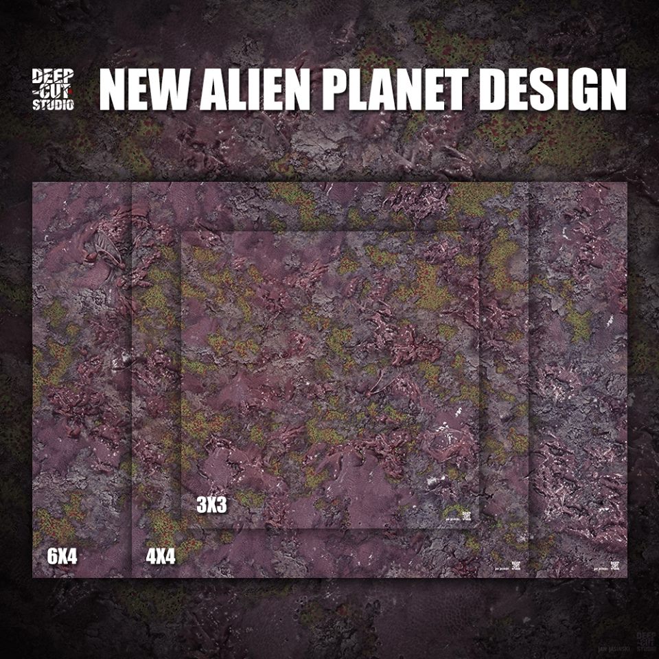 Wargame News and Terrain: Deep-Cut Studio: New Alien Planet Gaming Mat ...