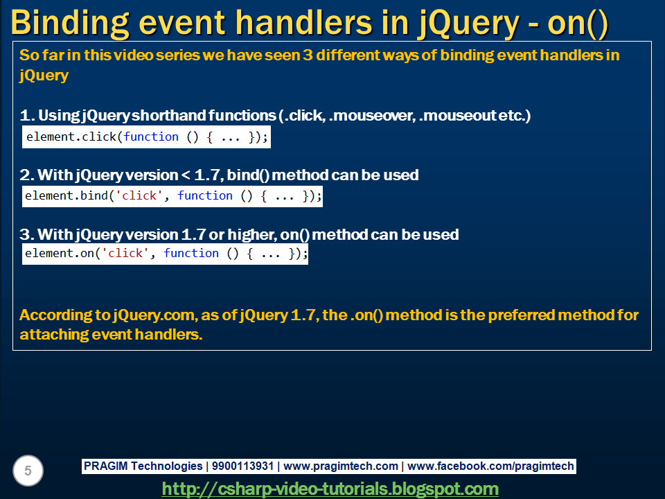 Sql server, .net and c# video tutorial: Binding event handlers using ... Sql server, .net and c# video tutorial: Binding event handlers using ...