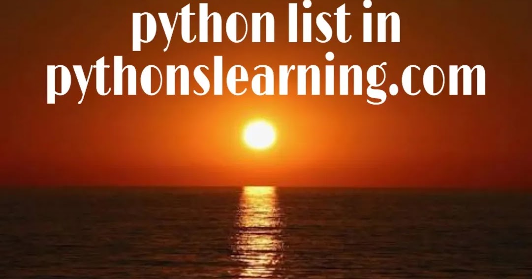 Python Tutorials Point What Is List In Python With Example Method python-tutorials-point-what-is-list-in-python-with-example-method