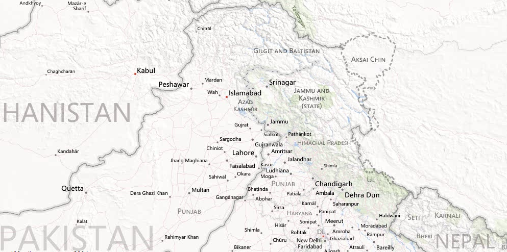 I Rarely Write...: Real map of current India...