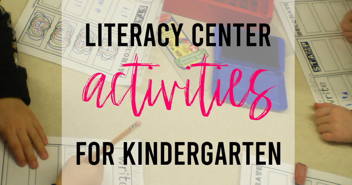 Latest Kindergarten Literacy Center Activities | Mrs. Bremer's Class