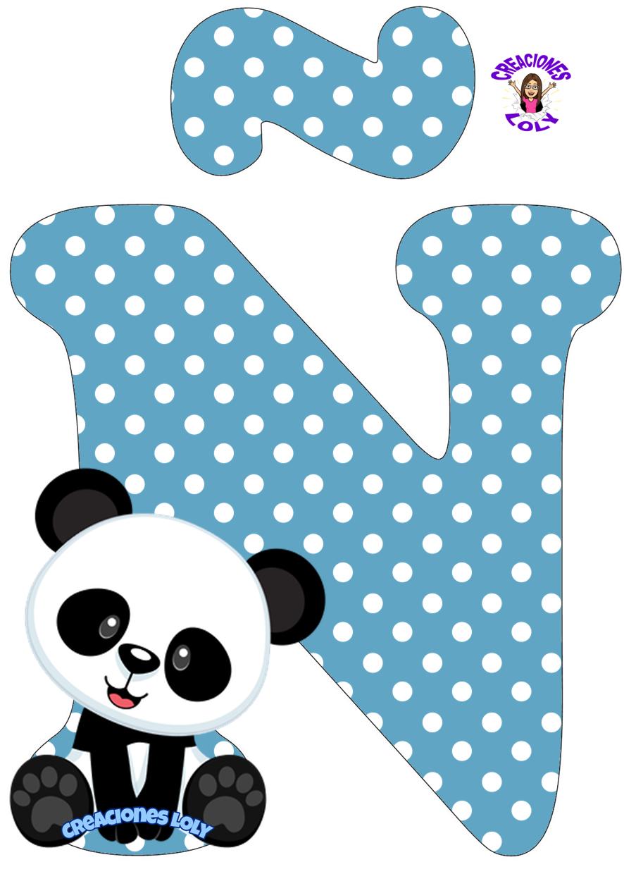 Creaciones Loly: Abecedario Oso Panda