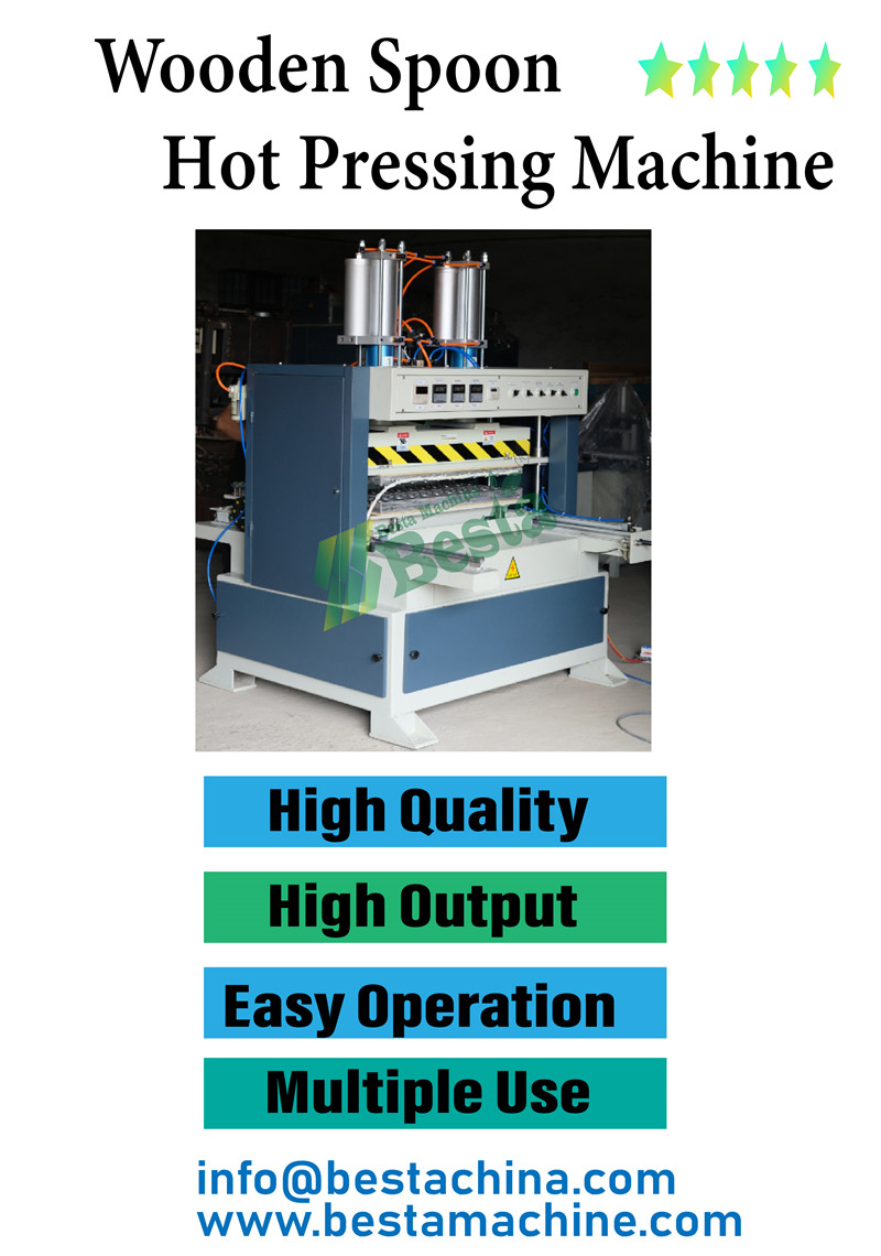 BAMBOO PROCESSING MACHINE: New Wooden Spoon Hot Pressing Machine ...