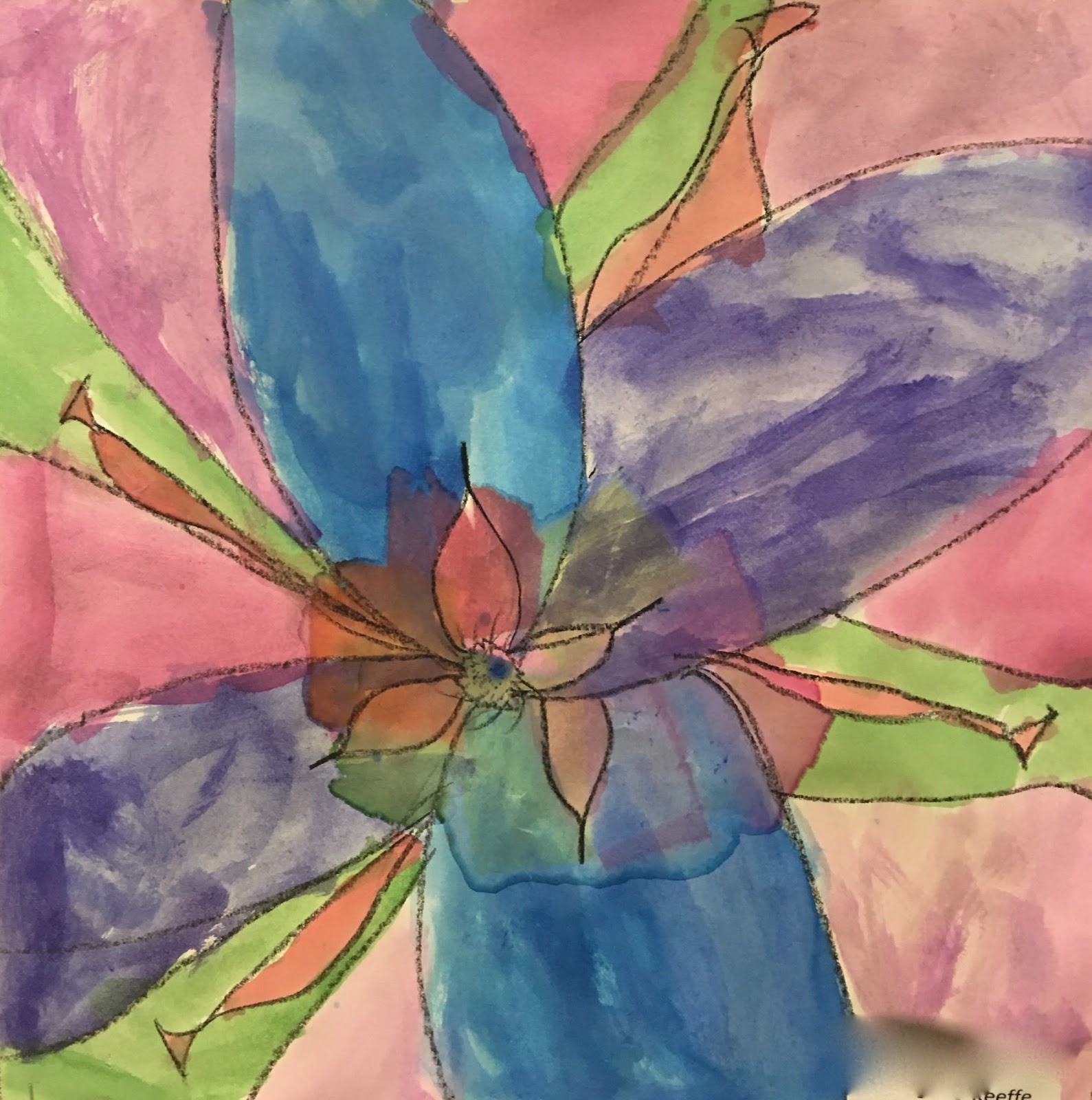 Art Room Blog: 2nd Grade Georgia O'keeffe Flowers...