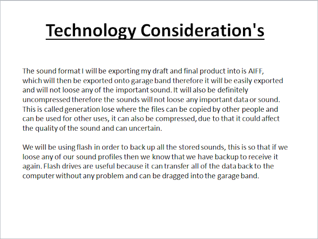 Unit 14 and 16: Technology Consideration's