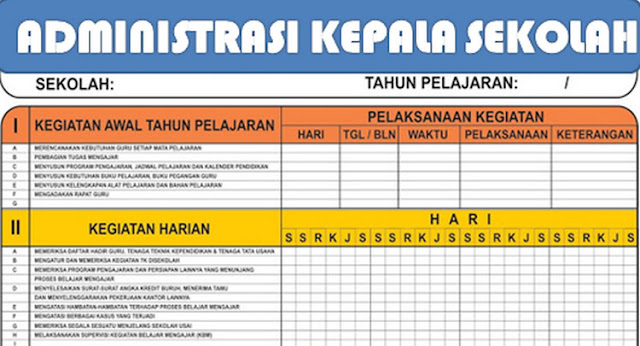 Contoh Administrasi Kepala Sekolah SD Format Doc - WAWASAN PENDIDIKAN ...