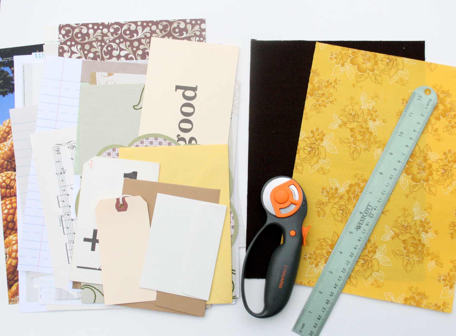 The Creative Place: Hello, Fall: Mixed Paper and Fabric Mini Album