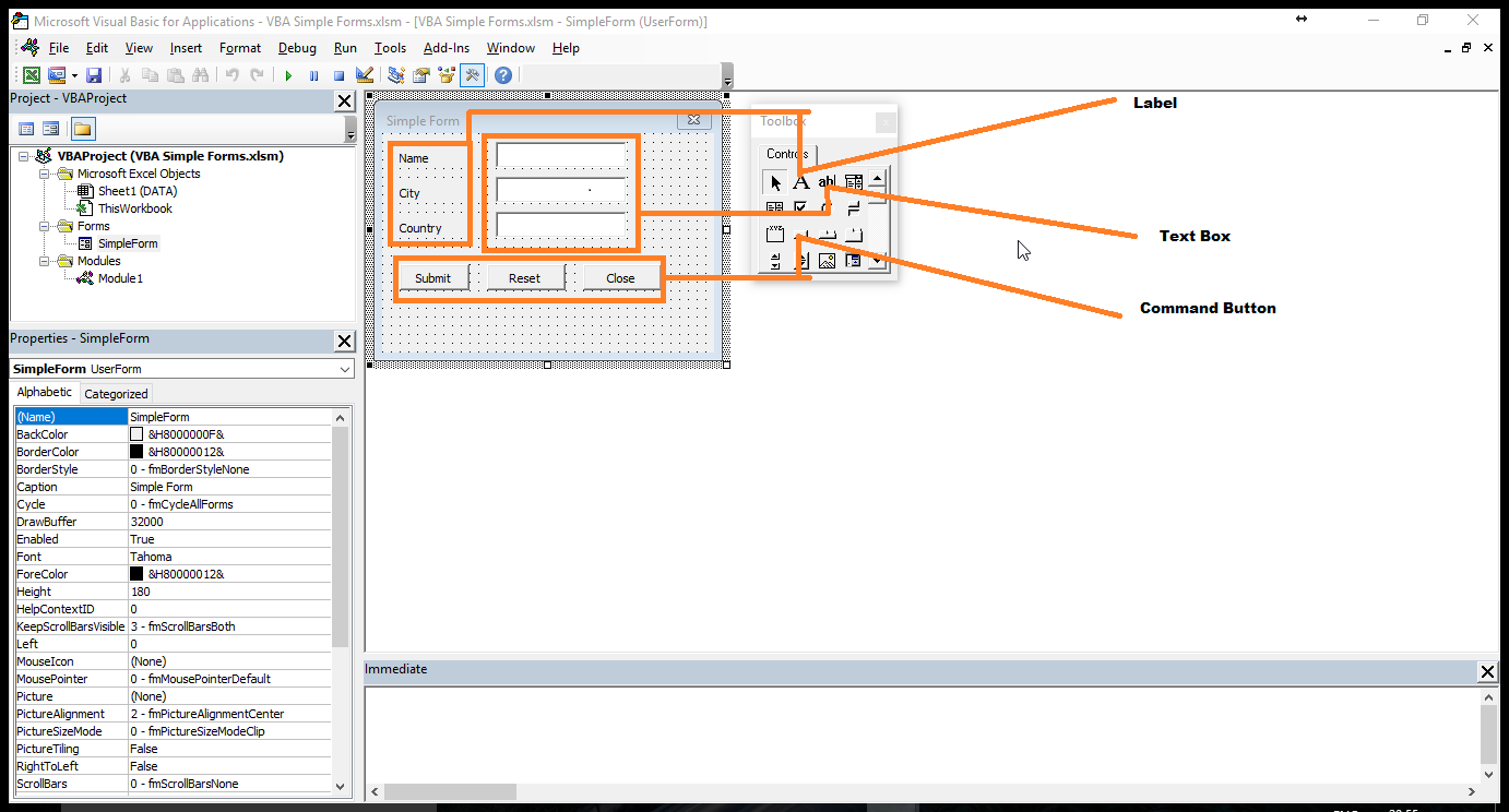 Excel E Learning Excel VBA How To Create A User Form Excel E Learning Excel VBA How To Create A User Form