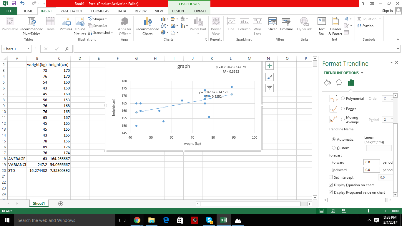 PLOTTING GRAPH IN EXCEL - Computer Science 2017 PLOTTING GRAPH IN EXCEL - Computer Science 2017