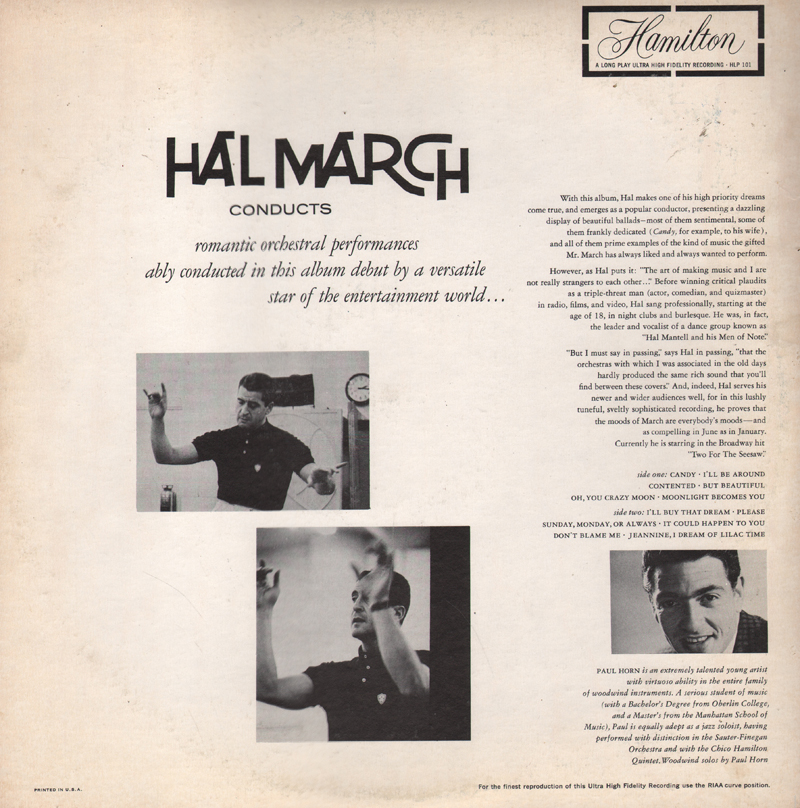 Unearthed In The Atomic Attic: Hal March Conducts