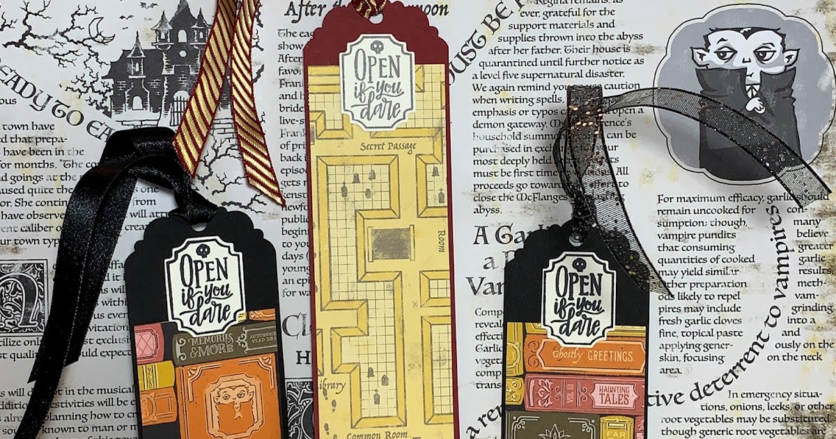 The Stampin' Bunny: Halloween Fest Bookmarks for your spookiest reading ...