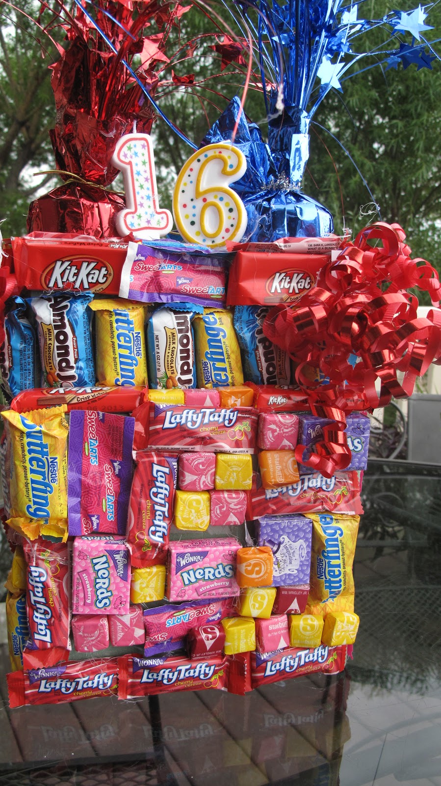 Red Couch Recipes: A Sweet Candy Tower for a "Sweet" 16 Birthday