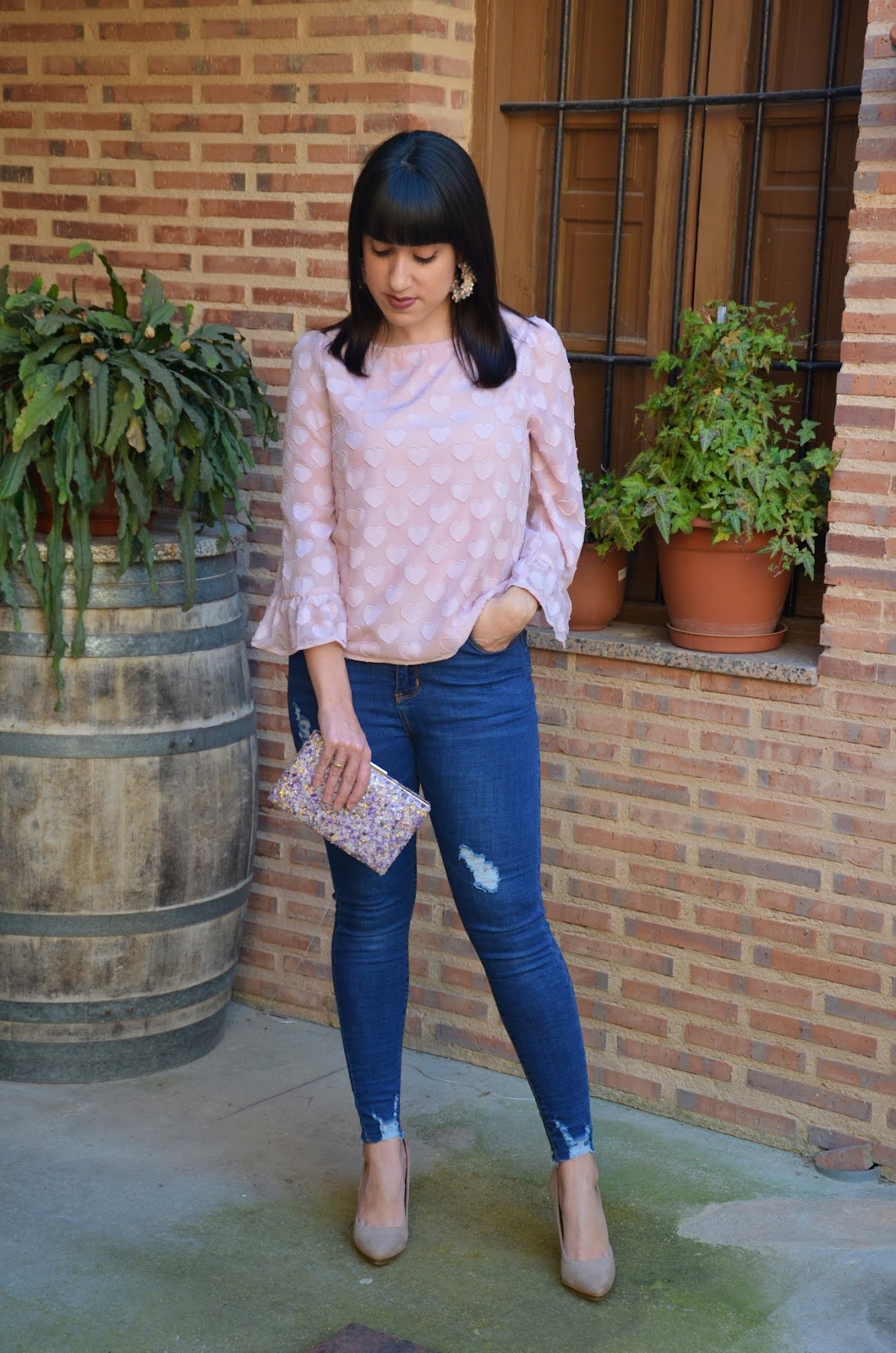 El Baúl de Raquel: SHEIN Spring Collection | Top relieve corazones