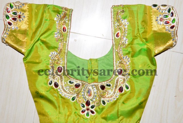 Stone Work Latest Blouses | Saree Blouse Patterns