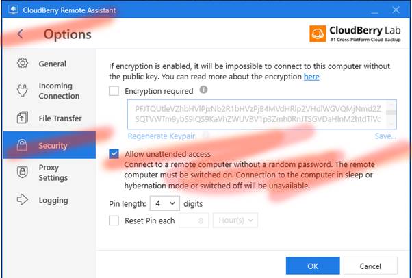HOWTO use CloudBerry Lab Remote Assistant in a secure and efficient manner