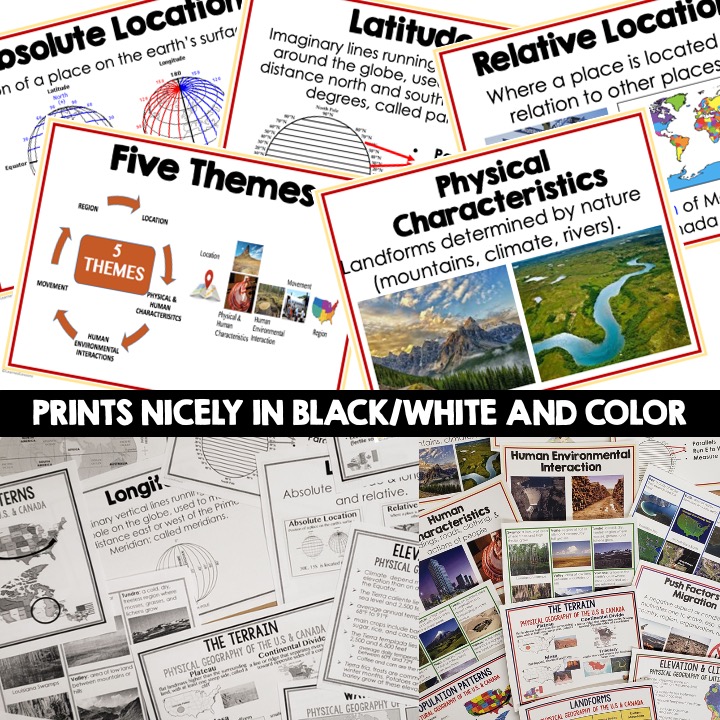 World Geography Anchor Charts, Word Walls, Bellringers, Gallery Walks ...