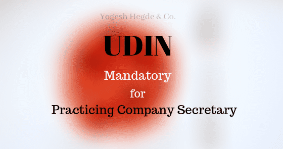 UDIN - Unique Document Identification Number Guidelines