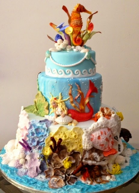 Coral Reef Cake dedicated to my mom Candy