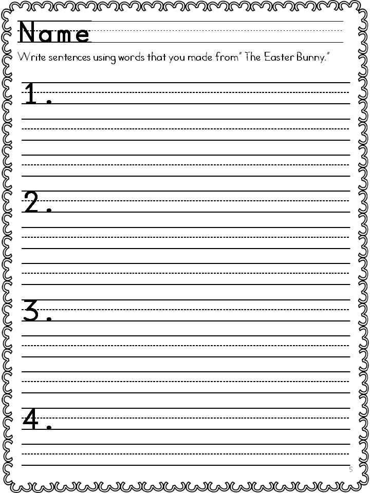 Classroom Freebies Too: Easter Edition: Making Words and Sentences