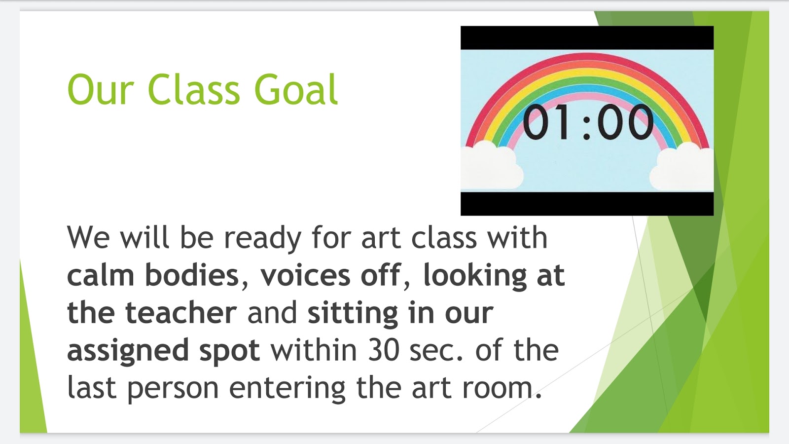 Classroom Management: Goals