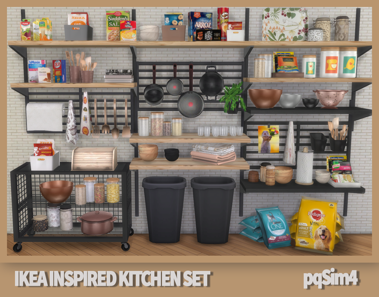 Cozy Kitchen Set. The Sims 4 Custom Content.