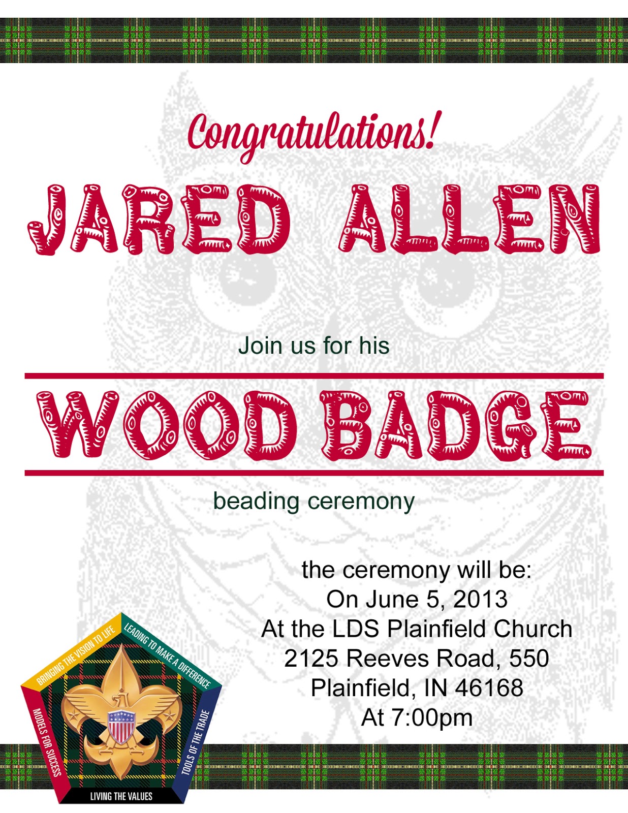 Allen & Co.: Wood Badge Beading