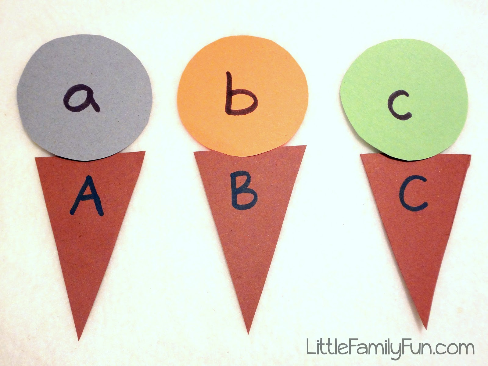 Little Family Fun: Alphabet Ice Cream Game